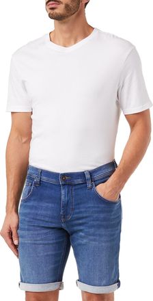 Mustang Jeans Herren Style Chicago Z Shorts, Jeansblau, 40