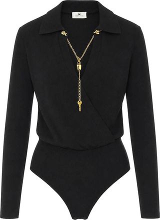 Elisabetta Franchi Top - Schwarz