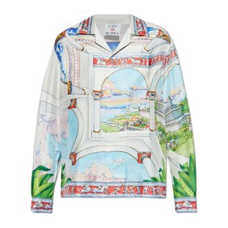 Casablanca Homme, Chemises, Multicolore, Taille: L Chemise en soie