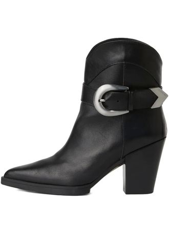 Karl Lagerfeld bottines Kowboy à bout pointu - Noir