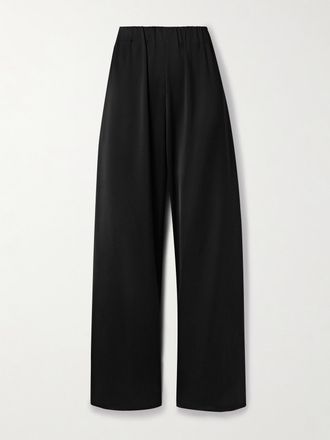 FFORME Pantalon Large En Satinette Dayne - Noir