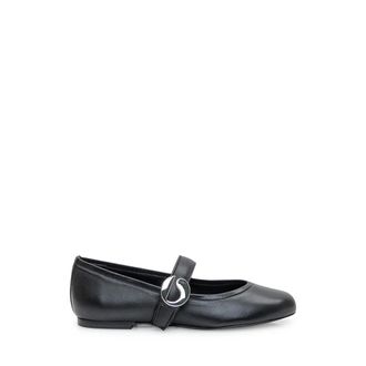 Coperni Schwarze Lederballerina-Sandalen - - Shoes - Damen - Schwarzk - 40 EU