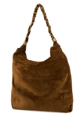 Saint Laurent Womens Caramel Suede Amalia Shopping Bag Oracaracog Borse A Mano