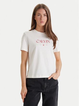 Calvin Klein Jeans T-Shirt Cktail Concept LV047E813G Wei&szlig; Regular Fit
