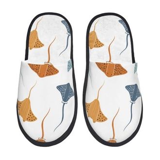 Generic Pantoufles De Voyage Raies De Dessin Anim&eacute; Mignonnes Doux Pantoufles De Maison Lavables Chausson Hotel Pour Invit&eacute; Chambre Automne M