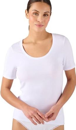 Damart T-Shirt Manches Courtes thermor&eacute;gulant Evolutyl Femme Blanc Taille 42-44 (M)