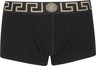 Versace Homme, Sous-v&ecirc;tements, Noir, Taille: 2XL Greca Jacquard Boxer Shorts