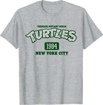 Teenage Mutant Ninja Turtles TMNT Turtle Power New York Varsity Zeichentrick-Klassiker mit 80er-Logo T-Shirt