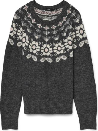 Vero Moda Vmsimone Ls Nordic Pullover Ga Rep Boo