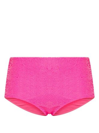 Parosh Bas de bikini taille haute &agrave; sequins Parosh