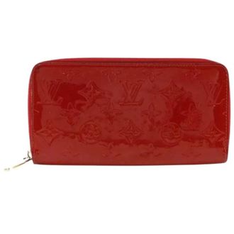 Louis Vuitton Portefeuille long Pre-owned Monogram Vernis (bi-pli) - Femme - Pre-owned - Rouge - Taille: ONE Size