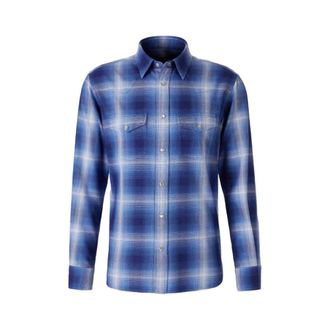 Tom Ford Homme, Chemises, Multicolore, Taille: XL Grand Degrade Check Western Shirt