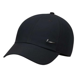 Nike unisex, Sport, Noir, Taille: S/M Casquette Dri-FIT Club Non Structur&eacute;e avec Swoosh M&eacute;tallique