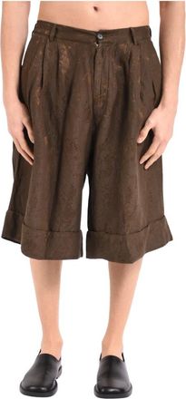 Andrea Ya'aqov Homme, Pantalons, Brun, Taille: XL Cropped Pantalons