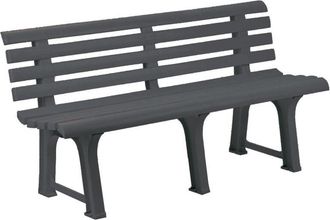 Progarden Homemaison - Banc ext&eacute;rieur orchidea Gris anthracite 145x49x74 cm