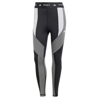adidas Damen Techfit 7/8 Colorblock Leggings, Schwarz/Grau f&uuml;nf, 38