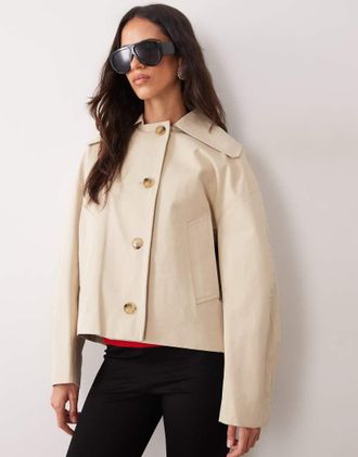 Mango Trench-coat court - Beige-Neutre
