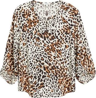 s.Oliver Druckbluse 3/4-Arm Sommerbluse / bedruckt / Rundhals