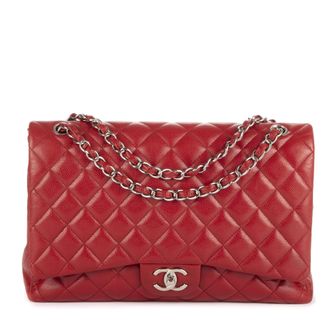 Chanel Crossbody Bags - Classic Maxi Jumbo Double Flap Maxi - Gr. unisize - in Rot - f&uuml;r Damen