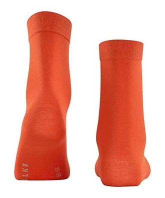 Falke Cotton Touch W SO fines unies 1 paire, Chaussettes Femme, Orange (Ziegel 8095) nouveau - écologique, 39-42