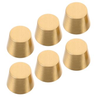Valiclud DOITOOL 6 St&uuml;ck Messing M&ouml;belf&uuml;&szlig;e 10mm rutschfeste Schneidebrett und Tablettf&uuml;&szlig;e f&uuml;r Holztabletts Schr&auml;nke und K&uuml;chenger&auml;te Universelle Halterungen f&uuml;