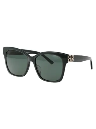 Balenciaga Womens Sunglasses Bb0102sa Green-Silver-Green Acetate Green/silver/green