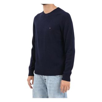 Tommy Hilfiger Pull Col Rond - Homme - Pulls - Bleu - Taille: 2XL