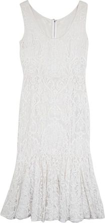 Dolce & Gabbana Femme, Robes, Blanc, Taille: 40 FR Midi Dress