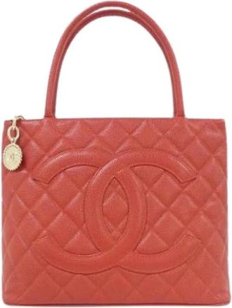 Chanel Sac &agrave; main vintage doccasion - Femme - Pre-owned - Rouge - Taille: ONE Size