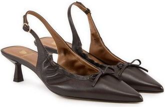 Bobbies Sling-back Gigi en cuir