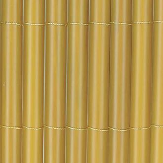 Tenax Rio 1,00 x 5 m Nat&uuml;rliche Farbe, Synthetisches Schilf aus halben Rohren mit 19 mm Breite, Sichtschutz Windschutz f&uuml;r G&auml;rten und Z&auml;une