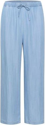 Part Two Womens Culotte Pants Cropped Length Wide Legs Drawstring Waist
