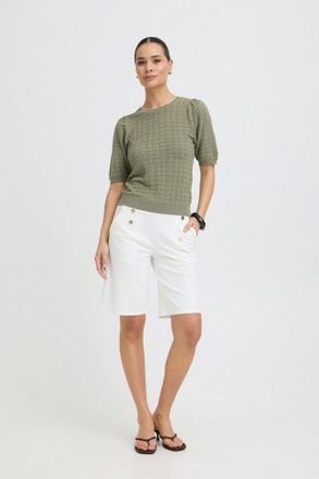 b.young Strickpullover Kurzarm-Bluse BYMULINA