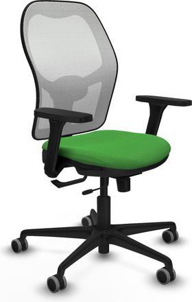 Piqueras y Crespo Schreibtischstuhl, verstellbare Armlehnen, h&ouml;henverstellbare Lendenwirbelst&uuml;tze, ausgestattet mit Syncro/Traslack und eingespritztem Schaum. Mit Rolle