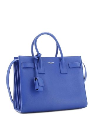 Saint Laurent Sac de Jour NM Bag Leather Baby tote bag - Bleu