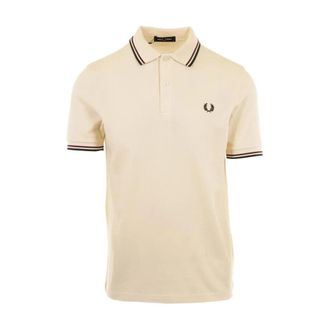 Fred Perry M3600 Twin Tipped Polohemd - - Tops - Herren - Beige - L
