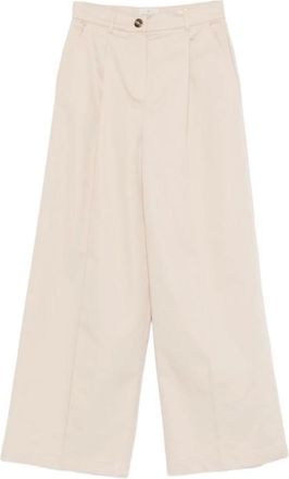 Marella Femme, Pantalons, Beige, Taille: 42 FR Wide Pantalons