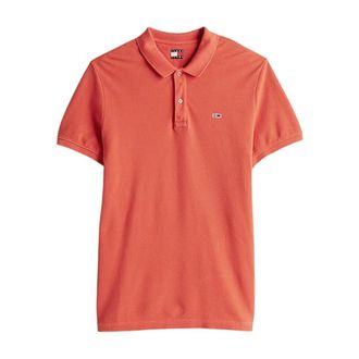Tommy Hilfiger Orange Polo Shirt Slim Fit - - Tops - Herren - Orange - S