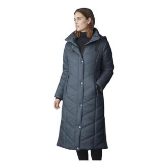 Junge Langer Mantel mit Kapuze - - Coats - Damen - Grau - M