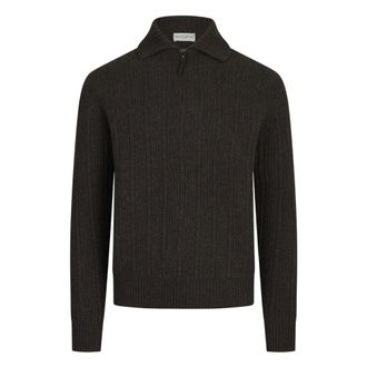 Ballantyne Pull Polo - Homme - Pulls - Brun - Taille: L