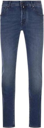 Jacob Cohen Homme, Jeans, Bleu, Taille: W36 Jeans &agrave; &Eacute;cusson Logo
