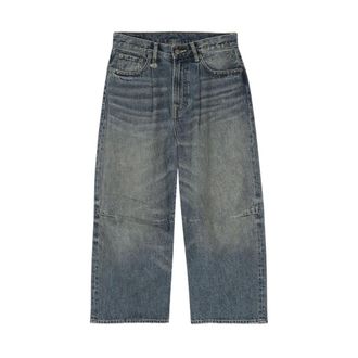 R13 Femme, Jeans, Bleu, Taille: W26 Jean &Eacute;vas&eacute; Court