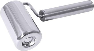 Contacto Edelstahl Teigroller, besonders für runden Backformen geeignet, leicht konische Walze