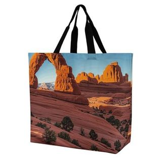 Generic Normes Du Parc National Des Arches Sac Fourre-Tout L&eacute;ger Sacs De Courses Pliable Sac A Main Femmes Pour Shopping Quotidienne Plage