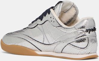 Kate Spade New York Kate Spade Ks Drift Sneaker f&uuml;r Frauen in Silber/Kapit&auml;nsblau, Gr&ouml;&szlig;e: 40.5 | Leder