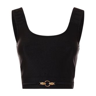 Roberto Cavalli Snakes Top - - Tops - Damen - Schwarzk - 2XS