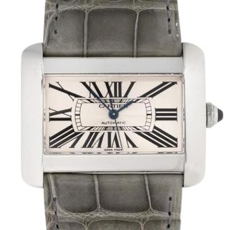 Cartier Pre-owned Tank Divan Damenuhr - - Pre-owned - Damen - Grau - ONE SIZE