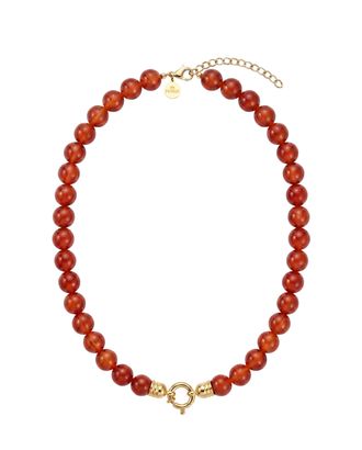 Purelei Roter Achat Charm Kette