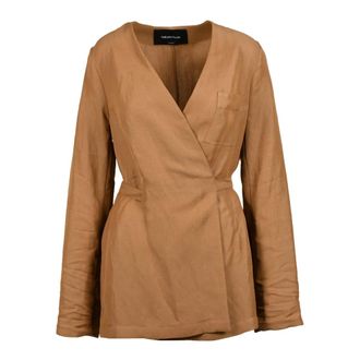Fabiana Filippi Wickeljacke mit Bindeverschluss - - Jackets - Damen - Braun - S