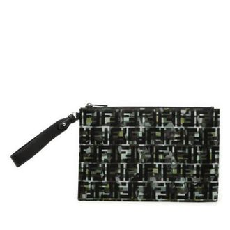 Fendi Pre-owned Bedruckte Nylon Clutch - - Pre-owned - Damen - Schwarzk - ONE SIZE